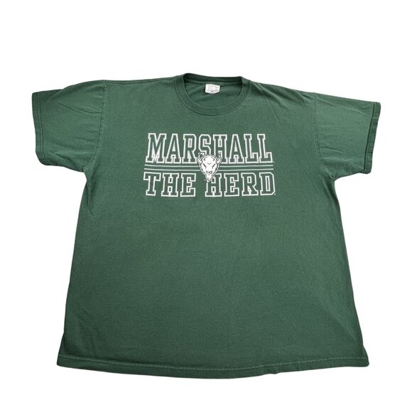 Screen Stars | Shirts | Vtg Marshall University Shirt Thundering Herd ...